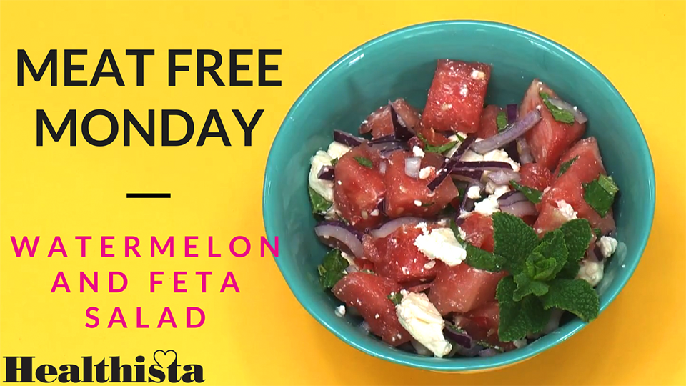 Meat-free Monday recipe: watermelon and feta salad - Healthista