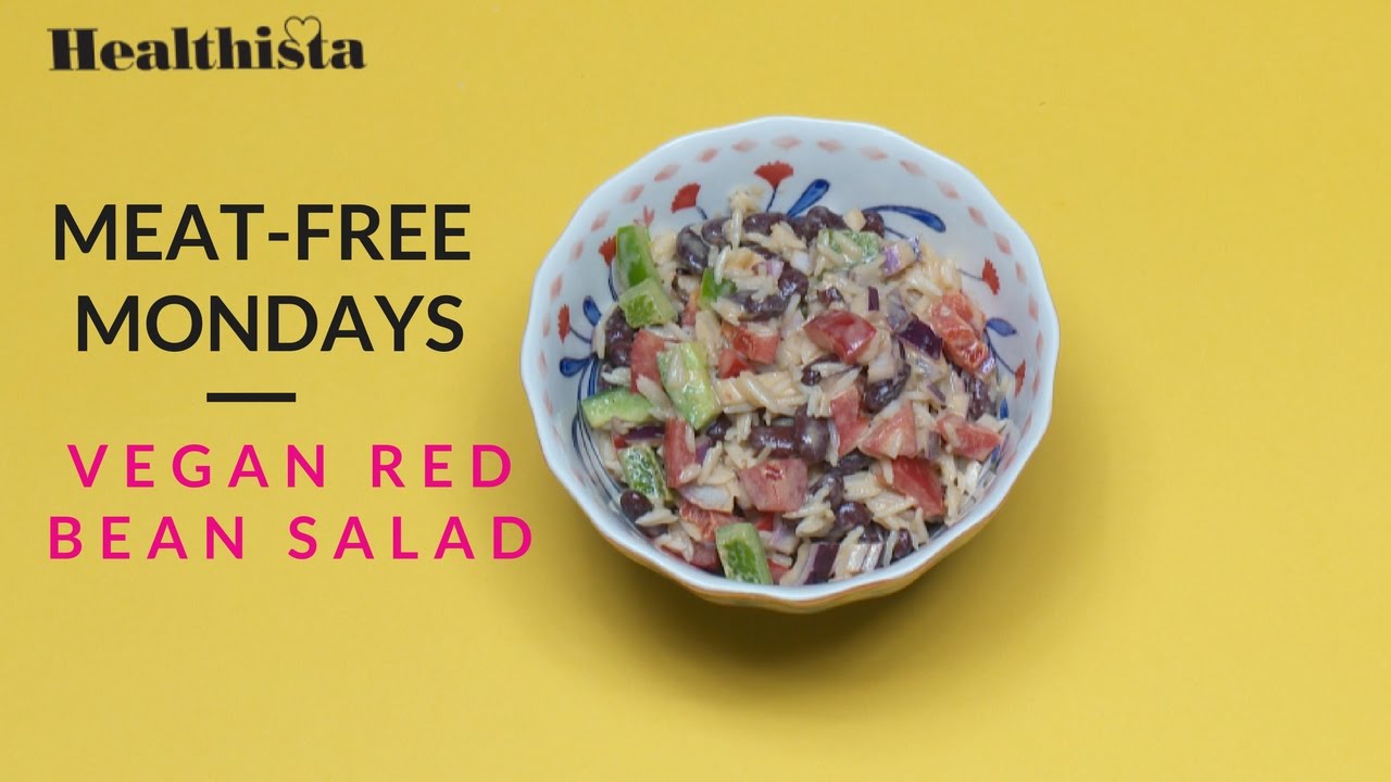 Meat-free Monday: vegan red bean salad recipe - Healthista