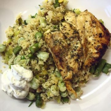 Spring Green Pilaf rice recipe for a quick, easy dinner - Healthista