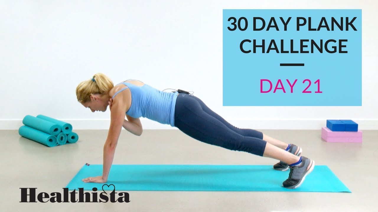 30 day plank challenge day 21 - Healthista