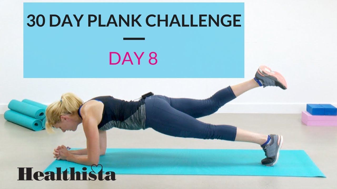30 day plank challenge - day 8 - Healthista