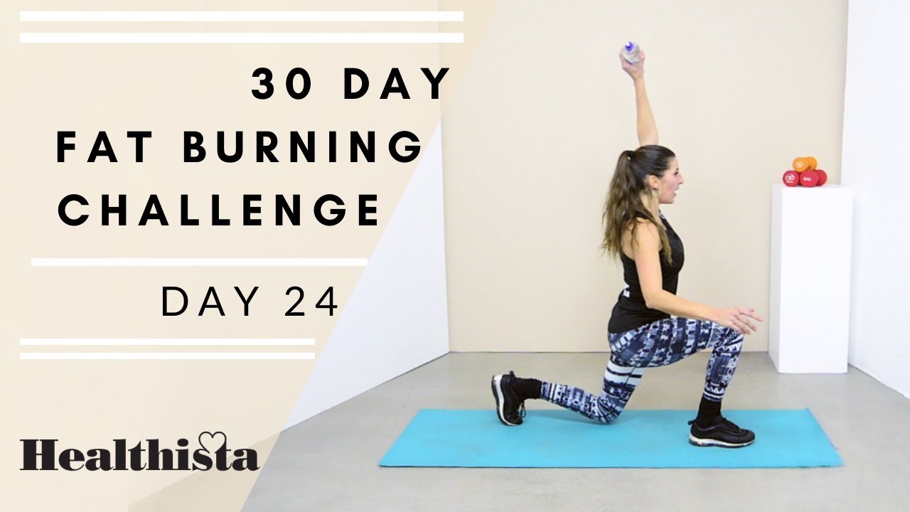30 day fat-burning home workout challenge - Day 24 - Healthista